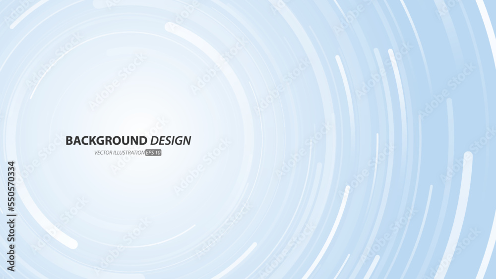 Abstract white and blue gradient color background, with diagonal circle ...