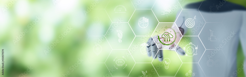 Climate technology for carbon reduction goals. Greenhouse gas emissions ...