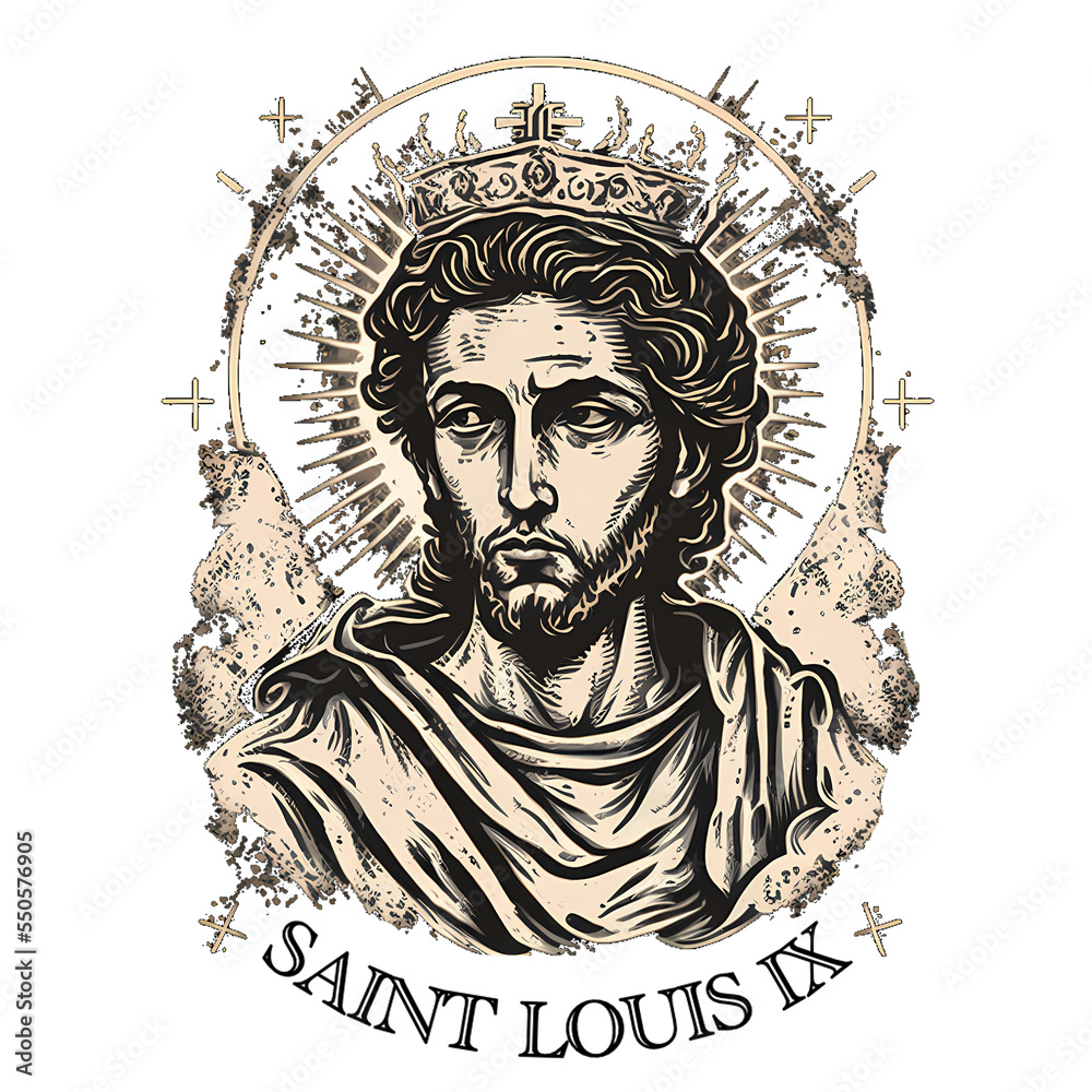 Saint Louis IX PNG Vector Sticker Stock Illustration | Adobe Stock