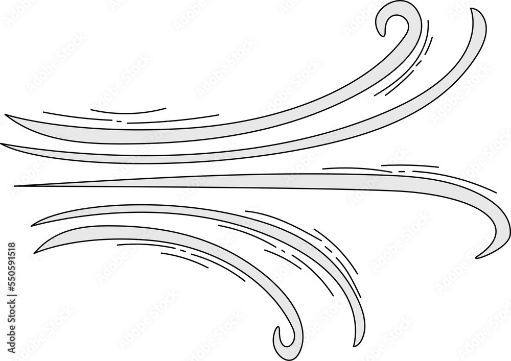 windy weather season nature clipart Stock Illustration | Adobe Stock