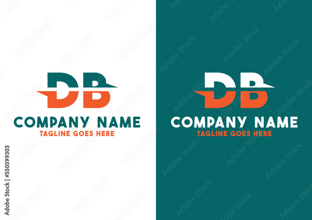 Letter DB logo design vector template, DB logo Stock Vector | Adobe Stock