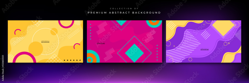 Funky 90s memphis background. Abstract hipster shapes and funky ...