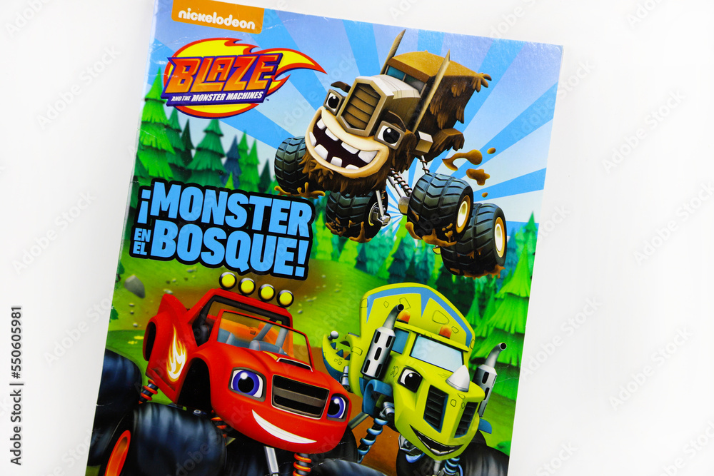 Magazine with characters from the children's television series Blaze ...