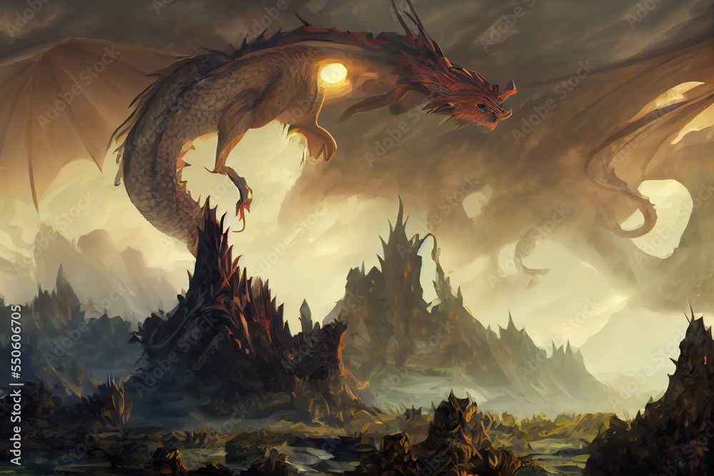 Dragon Land. Fantasy Topic. SpitPaint. Concept Art. Fast Drawings ...