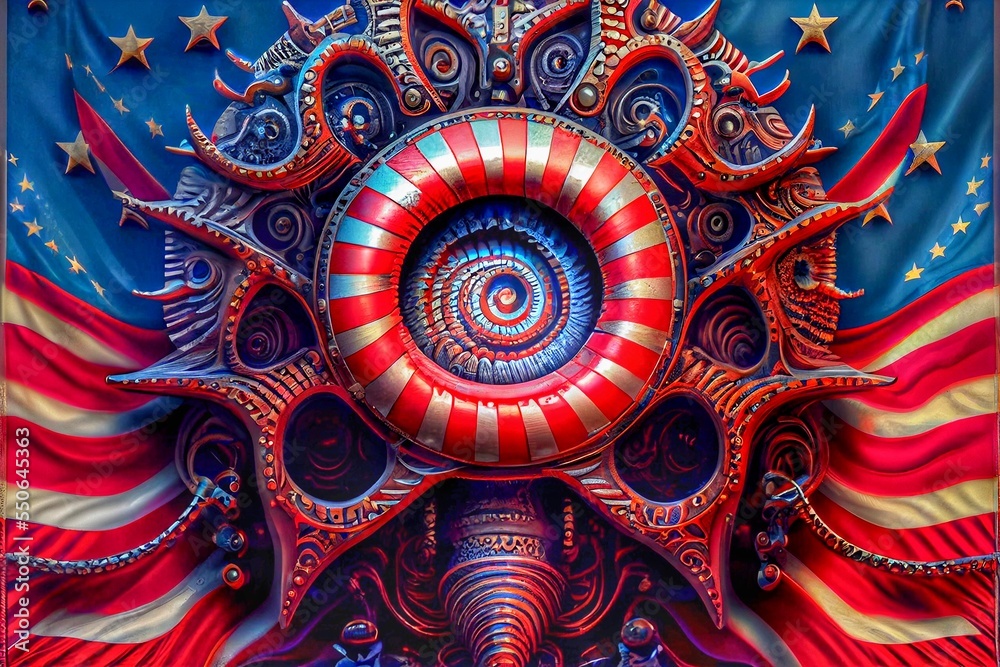 Midjourney render of abstract art wallpaper Stock Illustration | Adobe ...