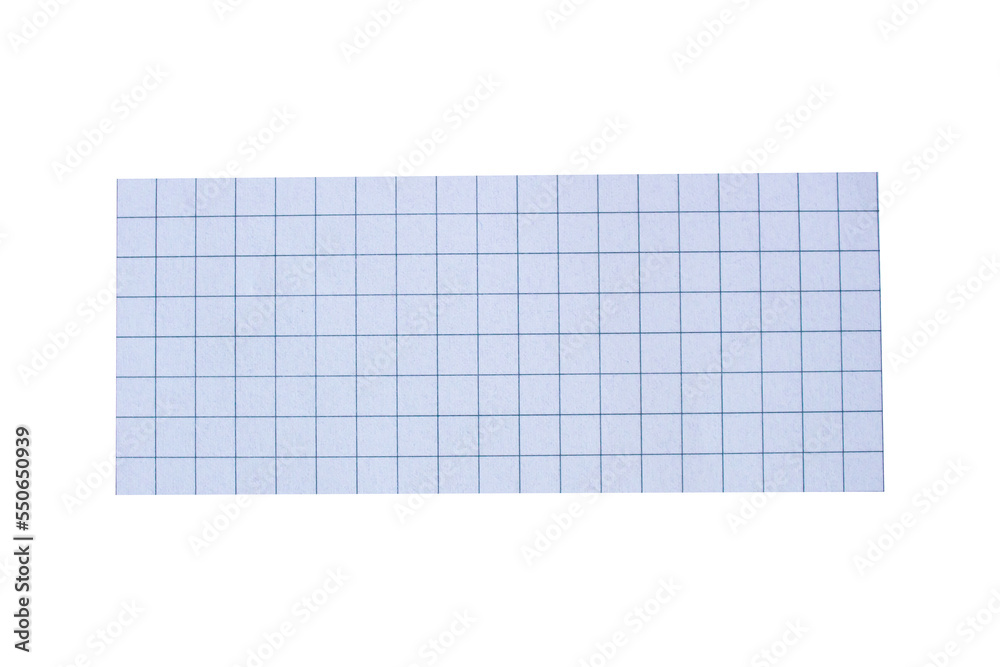 White checkered paper sheet on transparent background, png Stock ...