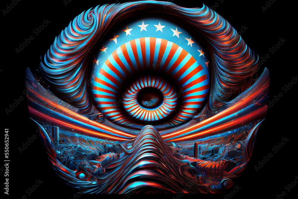 Midjourney render of abstract art wallpaper Stock Illustration | Adobe ...