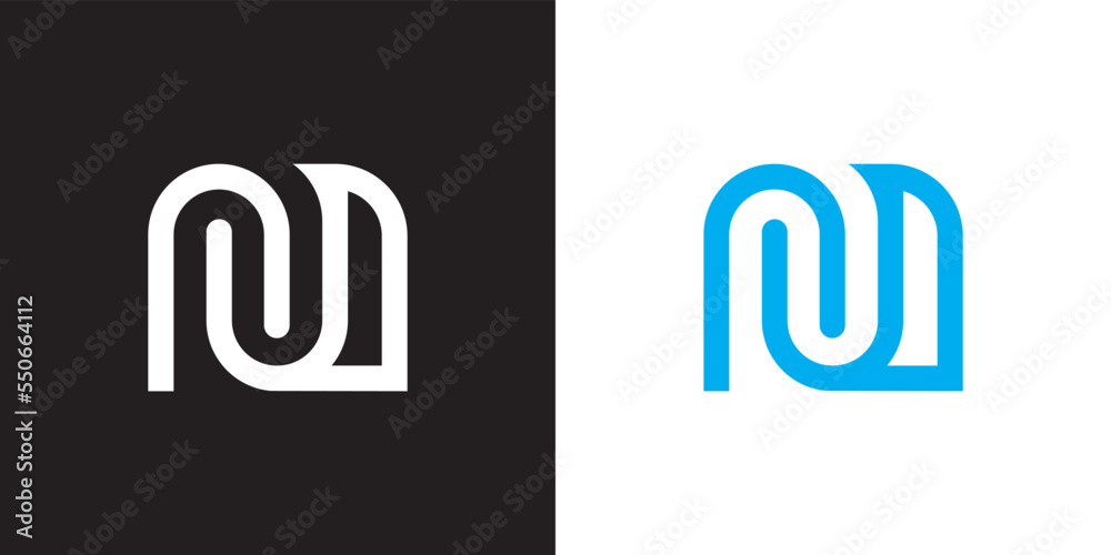Minimal WN logo. Icon of a NW letter on a luxury background. Logo idea ...