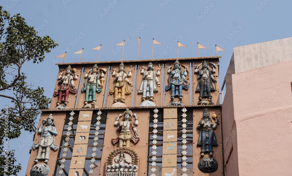 Indian temple image multiple gods statue on hindu temple Stock Photo ...