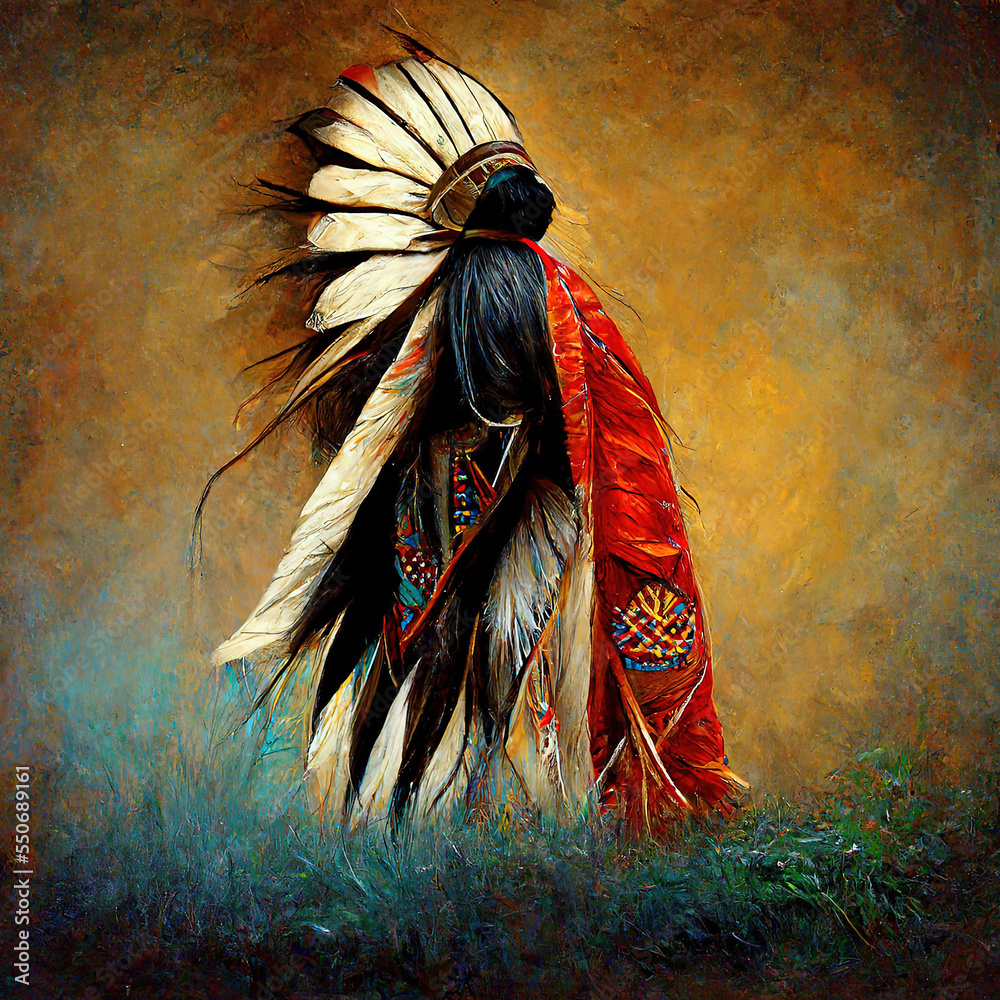 native american indian abstract art Stock Illustration | Adobe Stock