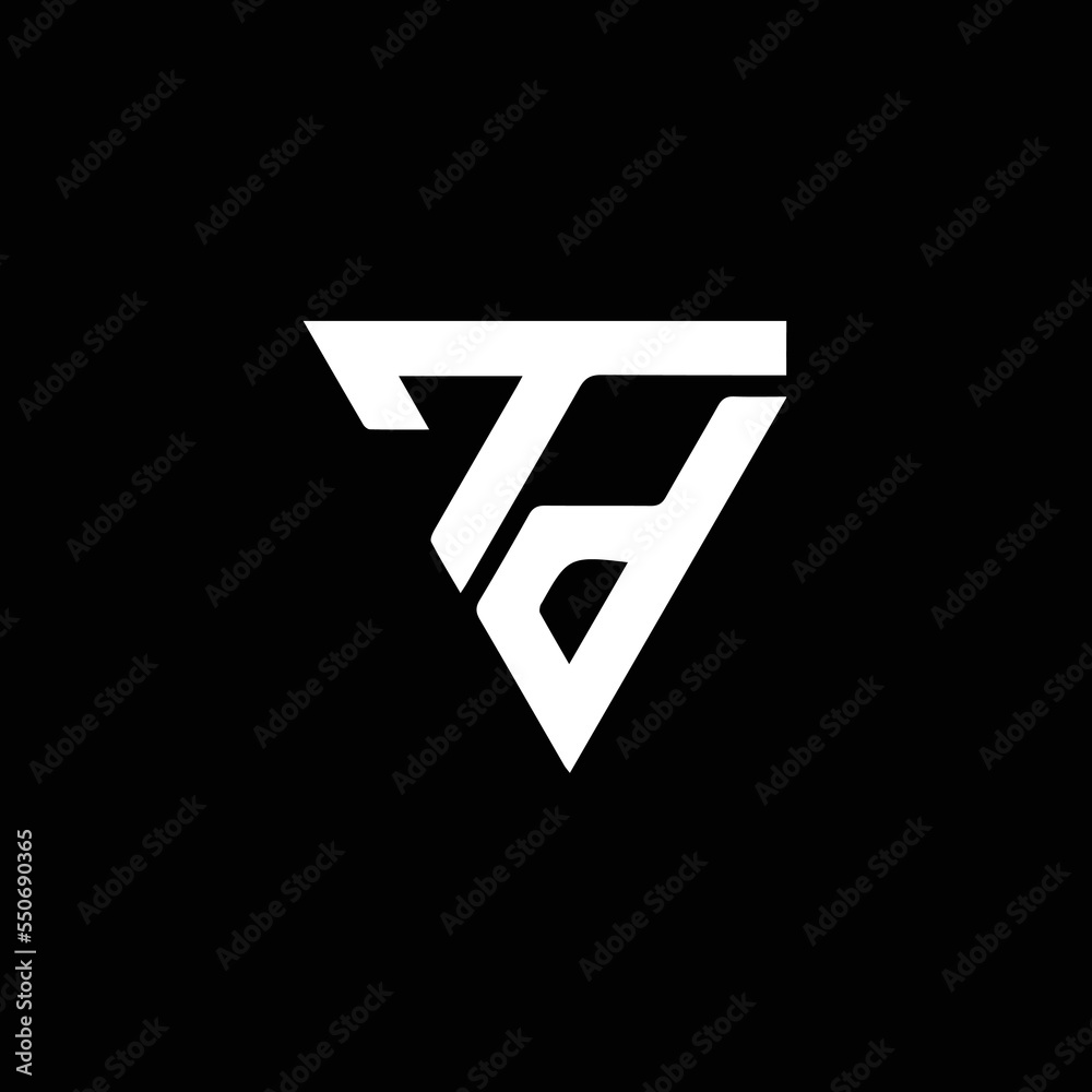 TD TD Logo Design, Creative Minimal Letter TD TD Monogram Stock Vector ...