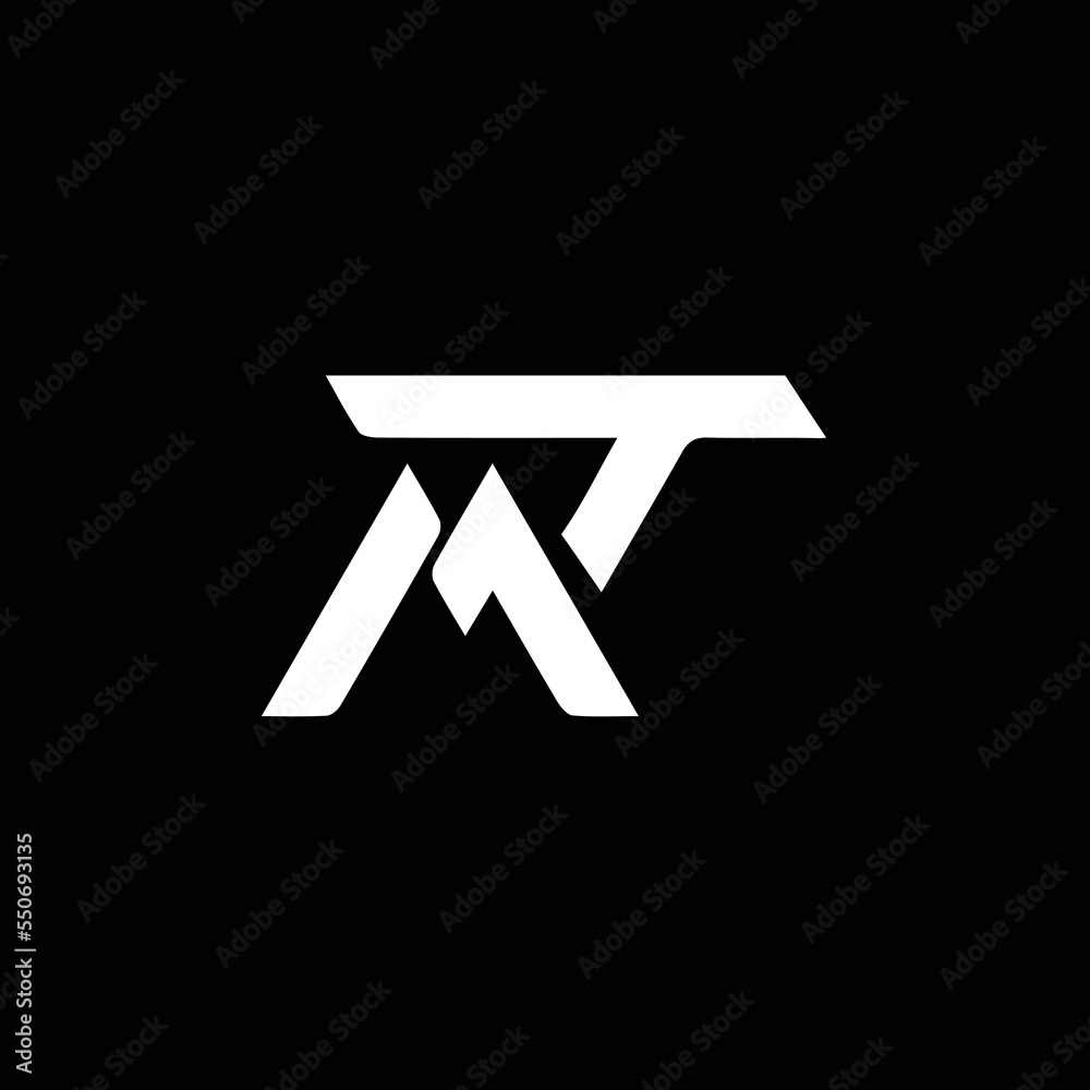 MT MT Logo Design, Creative Minimal Letter MT MT Monogram Stock Vector ...