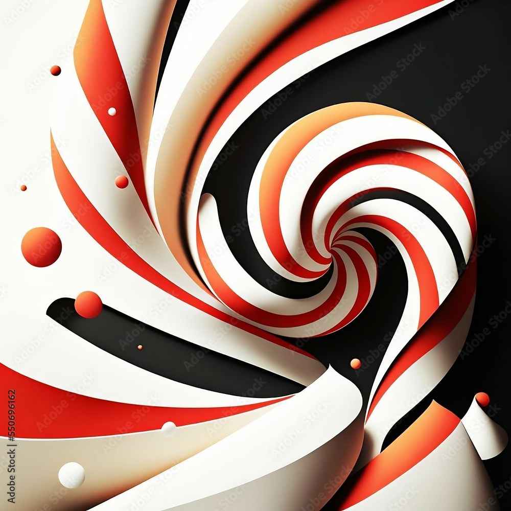 Abstract Candy Cane Red and White Swirl Background Wallpaper ...