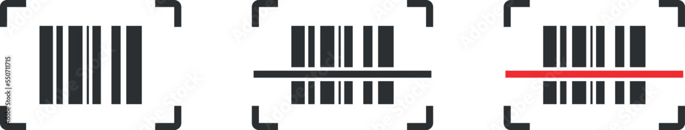 Barcode icon. Scanner barcode illustration symbol. Sign scan sticker ...