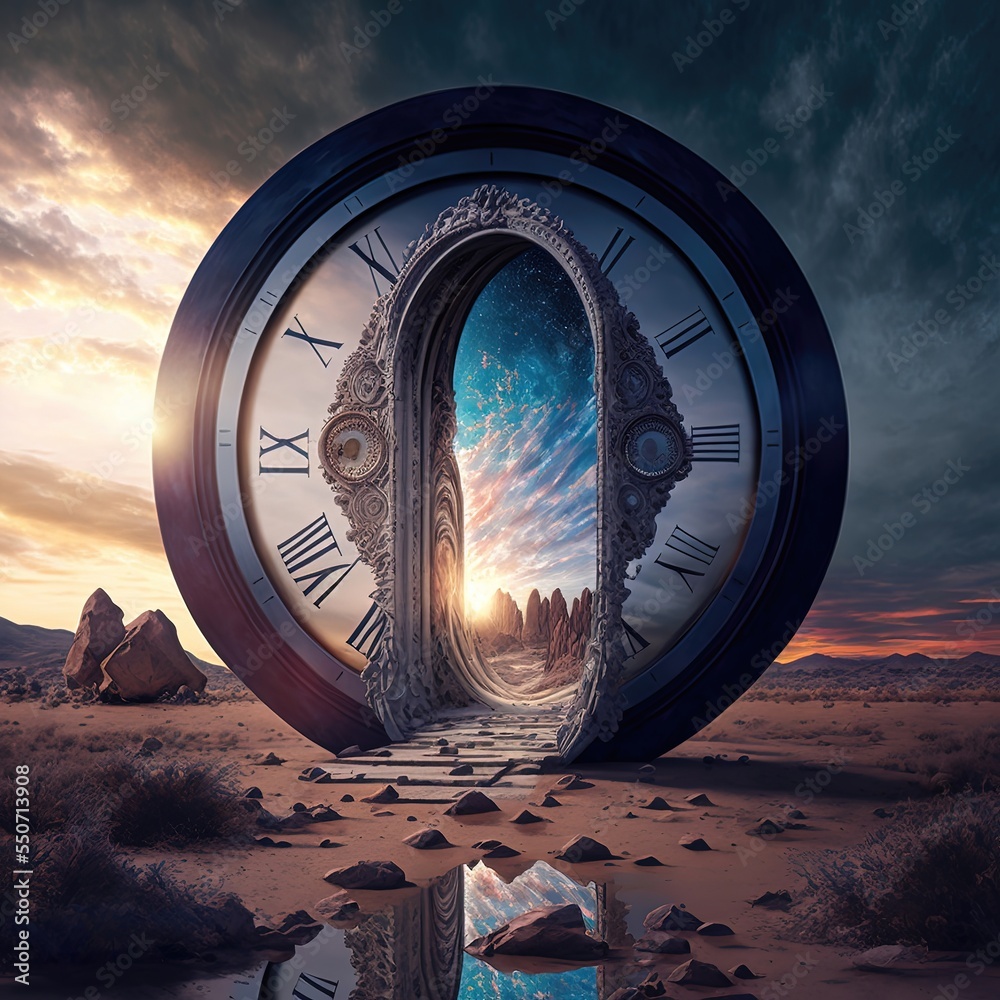 Fantasy temporary majestic stone portal to another world. Time Portal ...