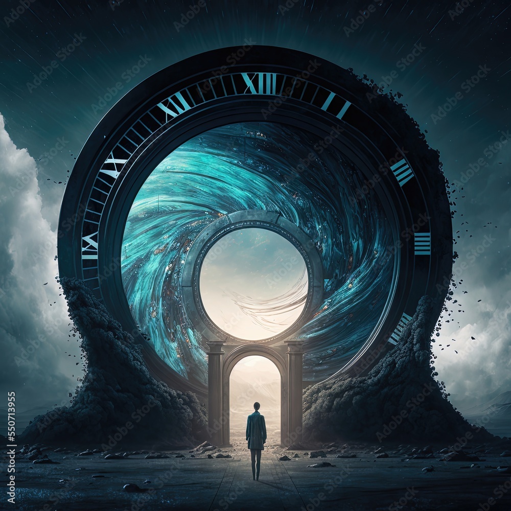 Fantasy temporary majestic stone portal to another world. Time Portal ...