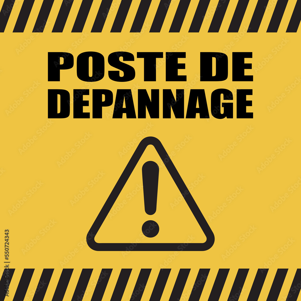 Logo poste de dépannage. Stock Vector | Adobe Stock