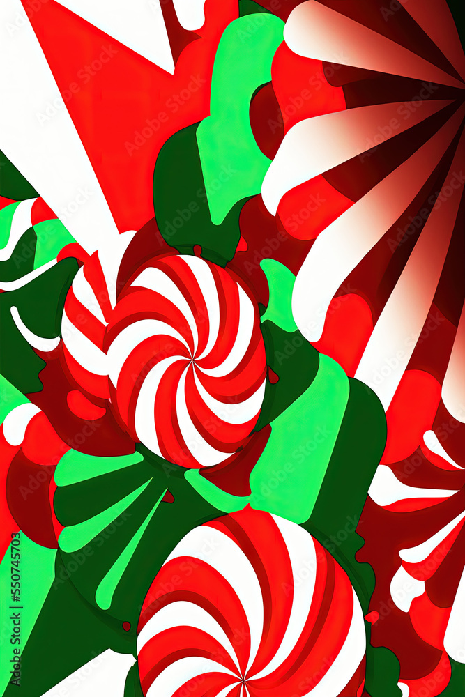 Abstract Peppermint Design Background Wallpaper | Midjourney Generative ...