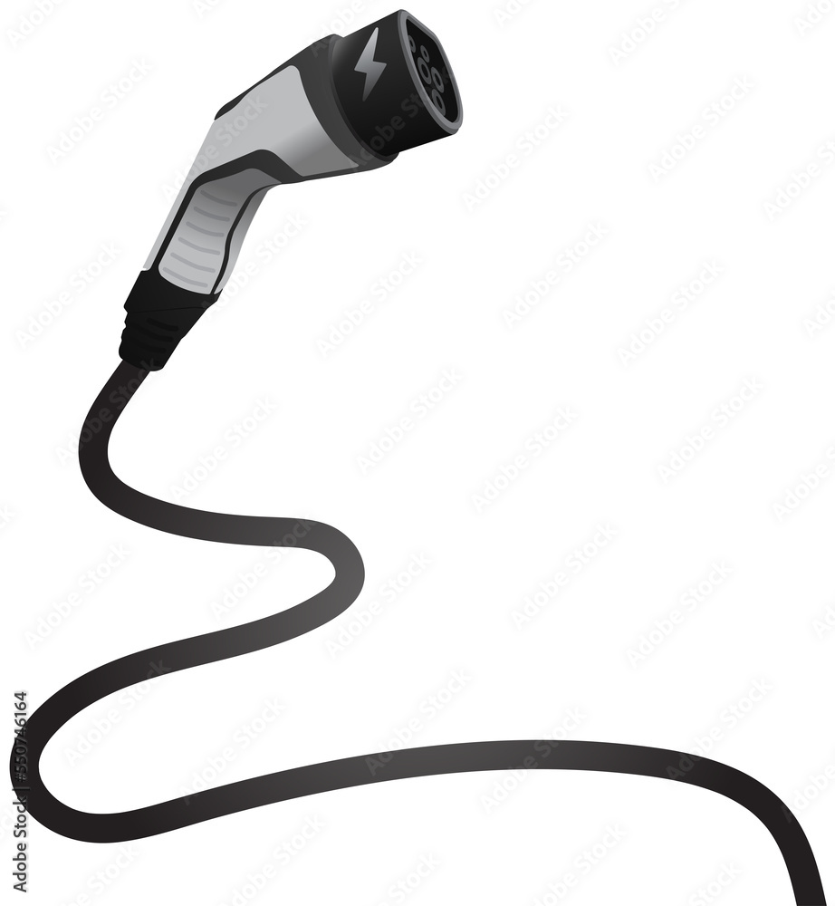 Ev Charging Cable Stock Illustration | Adobe Stock