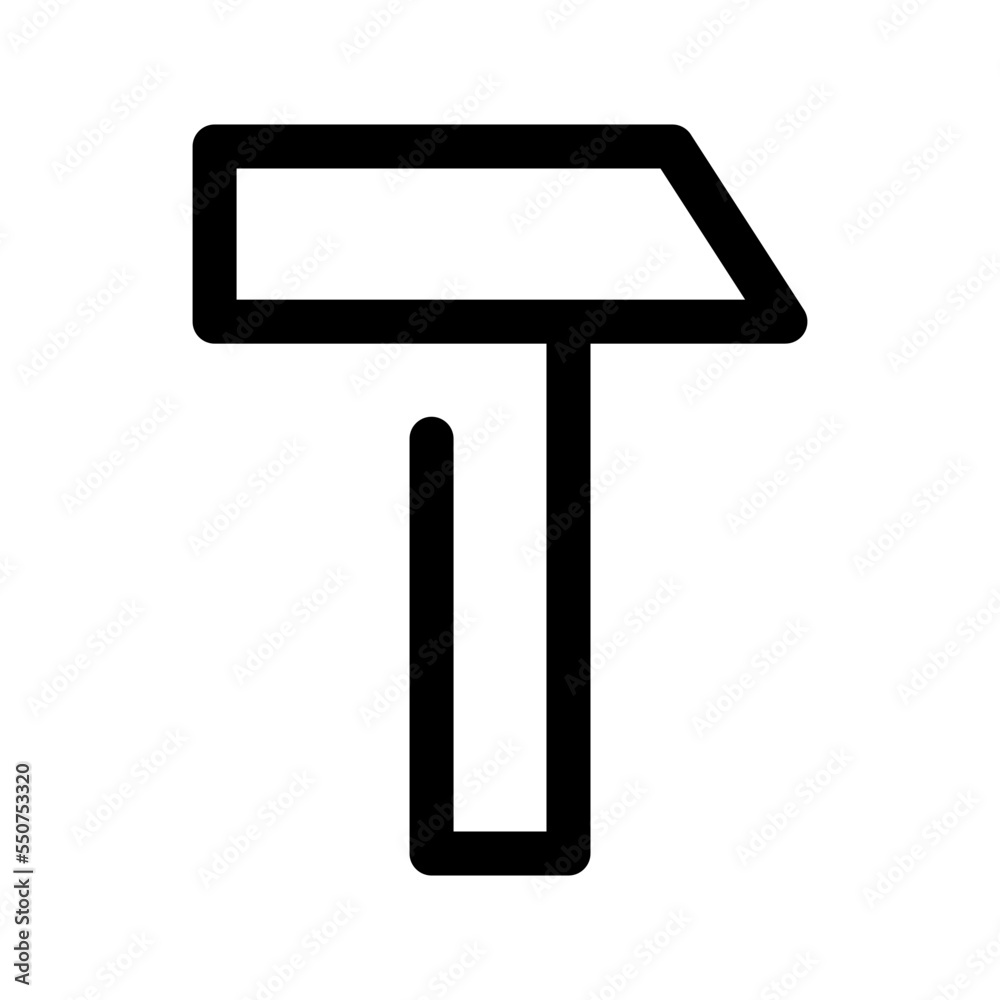 Hammer Icon Vector Symbol Design Illustration Stock Vector | Adobe Stock