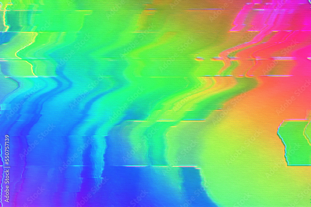 ภาพประกอบสต็อก Abstract purple pink green pastel rainbow wavy ...