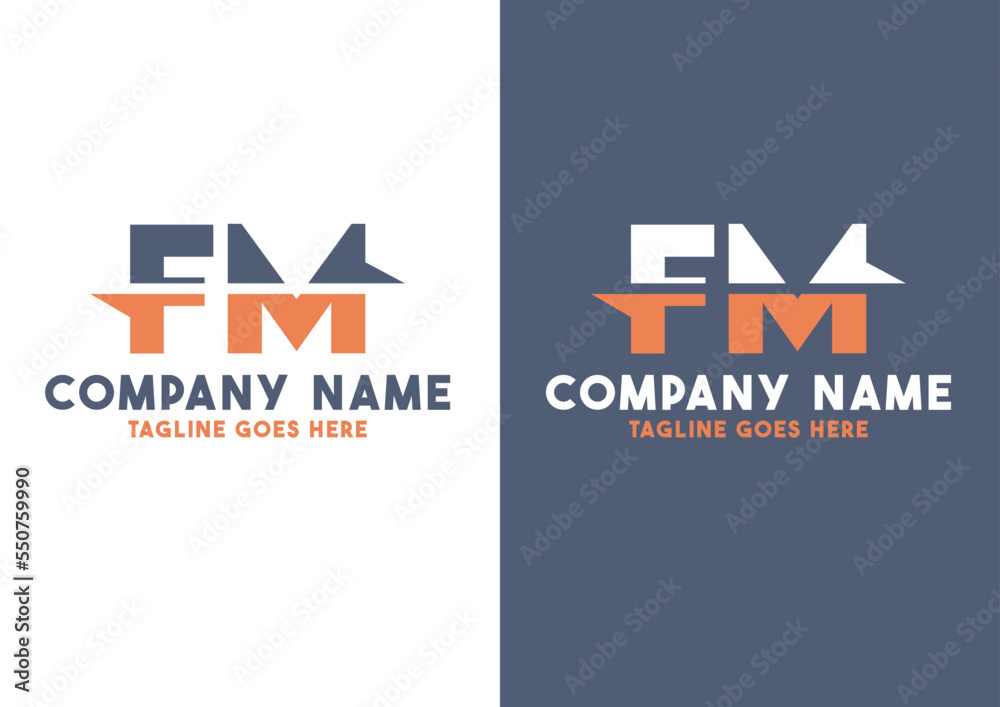 Letter FM logo design vector template, FM logo Stock Vector | Adobe Stock