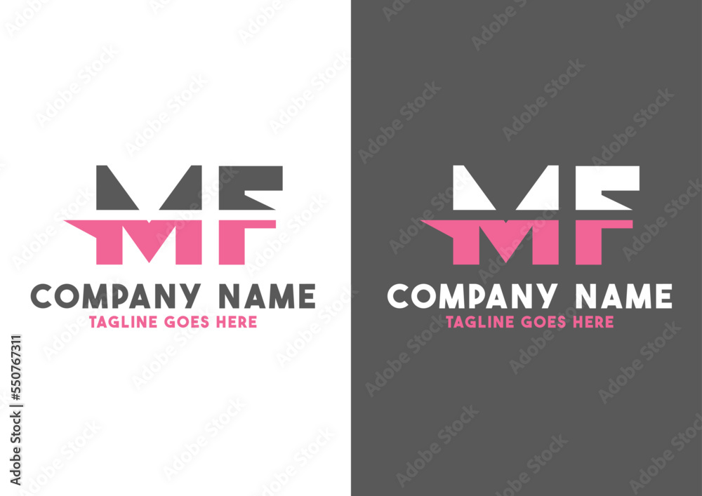 Letter MF logo design vector template, MF logo Stock Vector | Adobe Stock