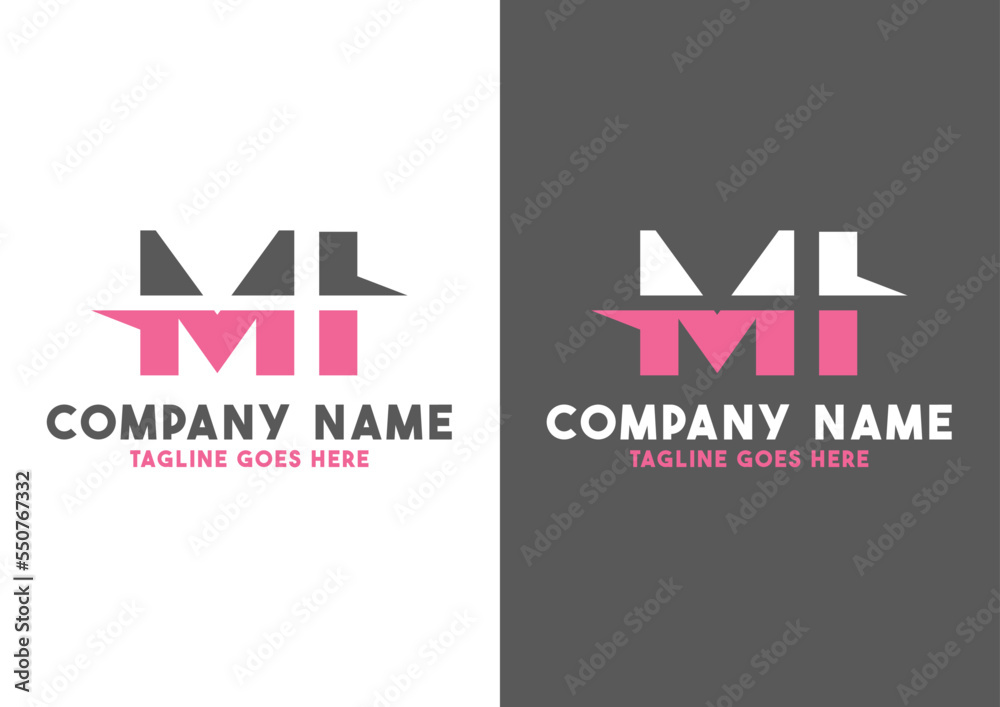 Letter MI logo design vector template, MI logo Stock Vector | Adobe Stock