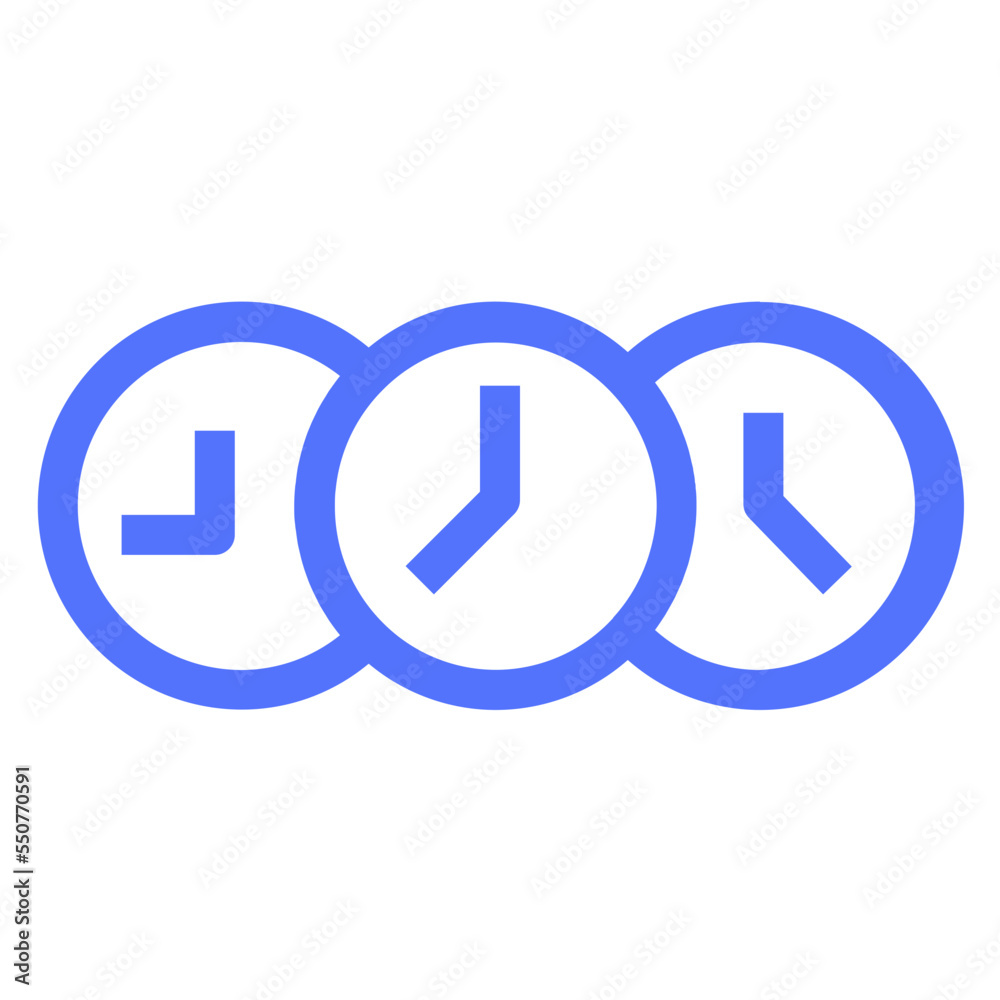 Clock Time Jet Lag Timezone Icon Stock Vector | Adobe Stock