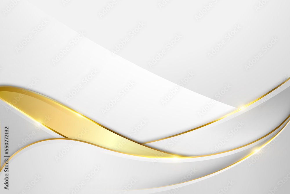 luxury background design.Gold curve line element background.Free space ...