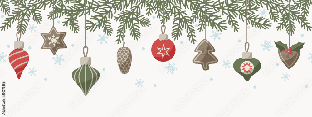 Winter Holiday Border Clip Art