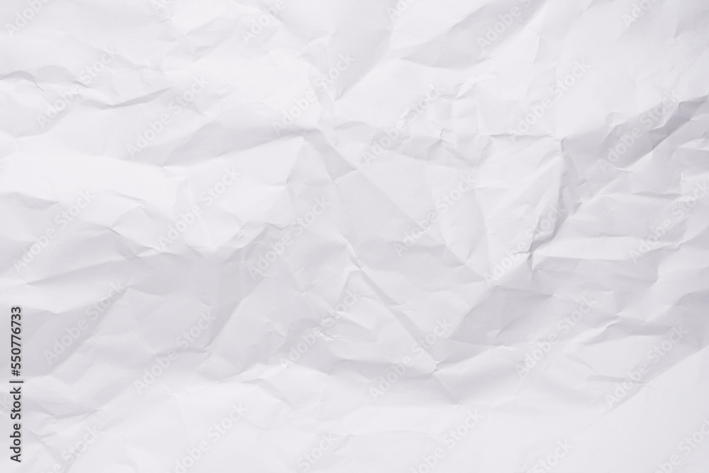 White crumpled paper texture background, clean white wrinkled paper ...