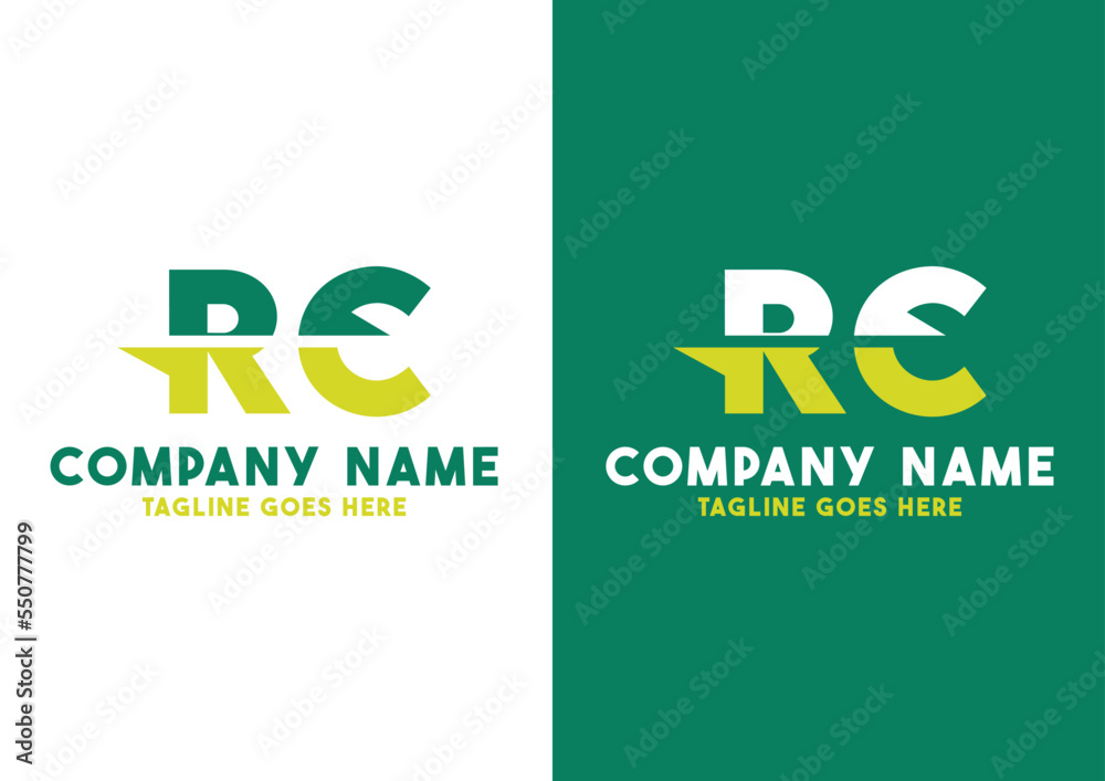 Letter RC logo design vector template, RC logo Stock Vector | Adobe Stock