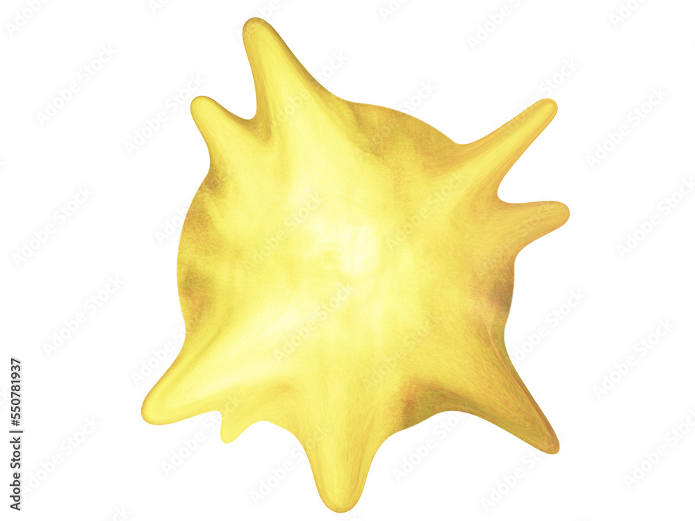 Melting gold isolated circle element, luxury metallic overlay shape ...