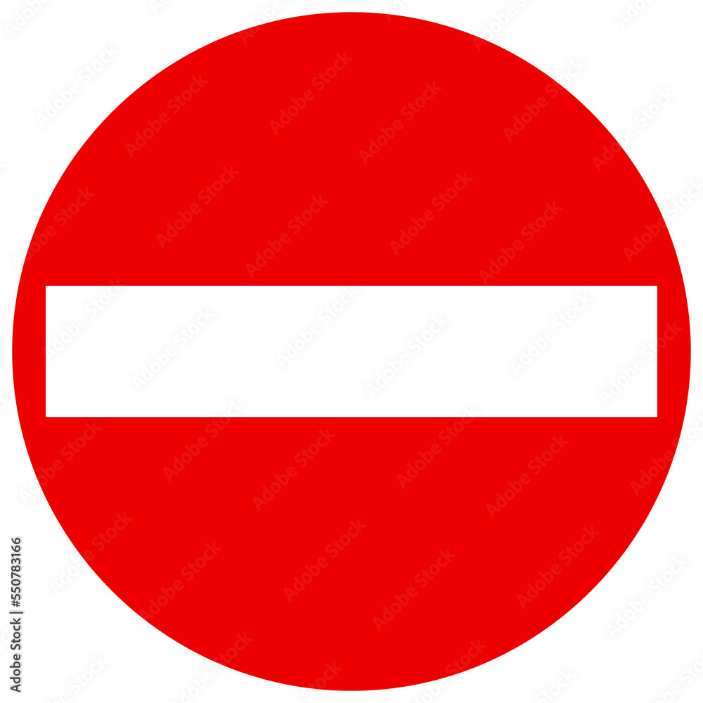 Wrong way sign, do no entry signal clipart.isolated Stock Illustration ...