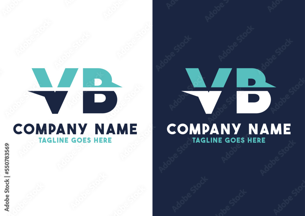 Letter VB logo design vector template, VB logo Stock Vector | Adobe Stock