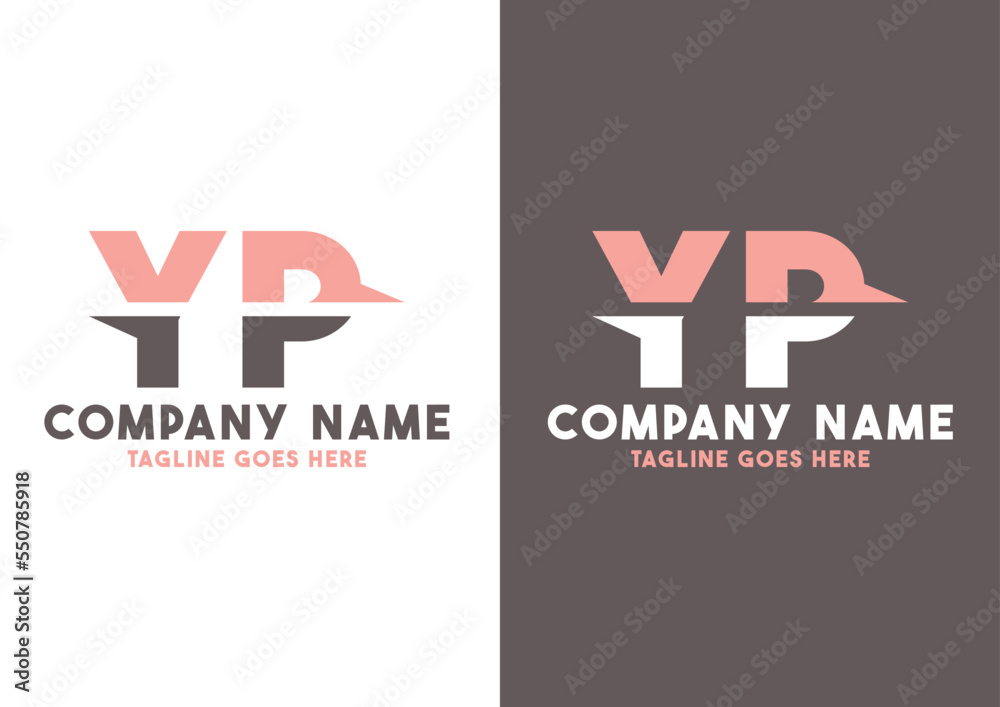 Letter YP logo design vector template, YP logo Stock Vector | Adobe Stock