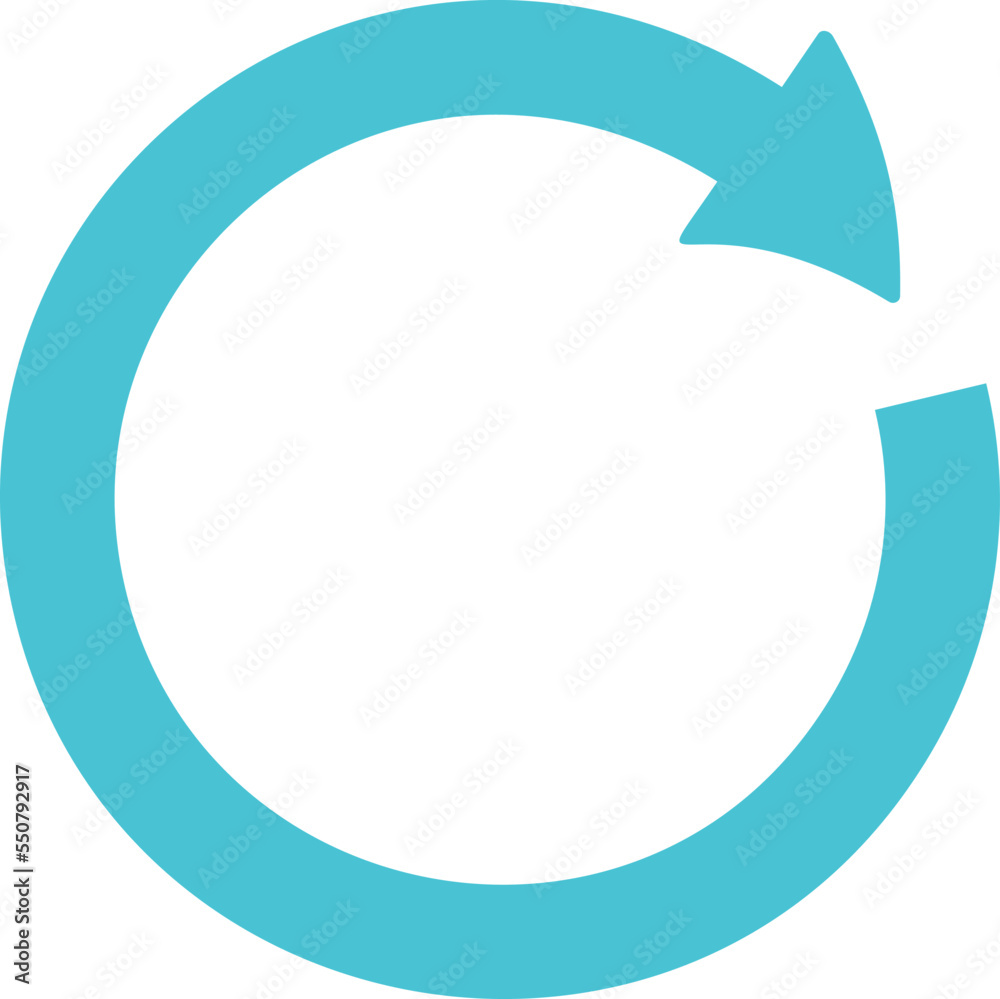 Solid circular arrows symbols collection vector illustration. Reuse or ...