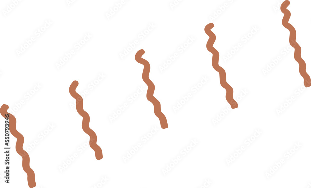 Abstract organic curved line shape vector illustration. Minimalistic ...