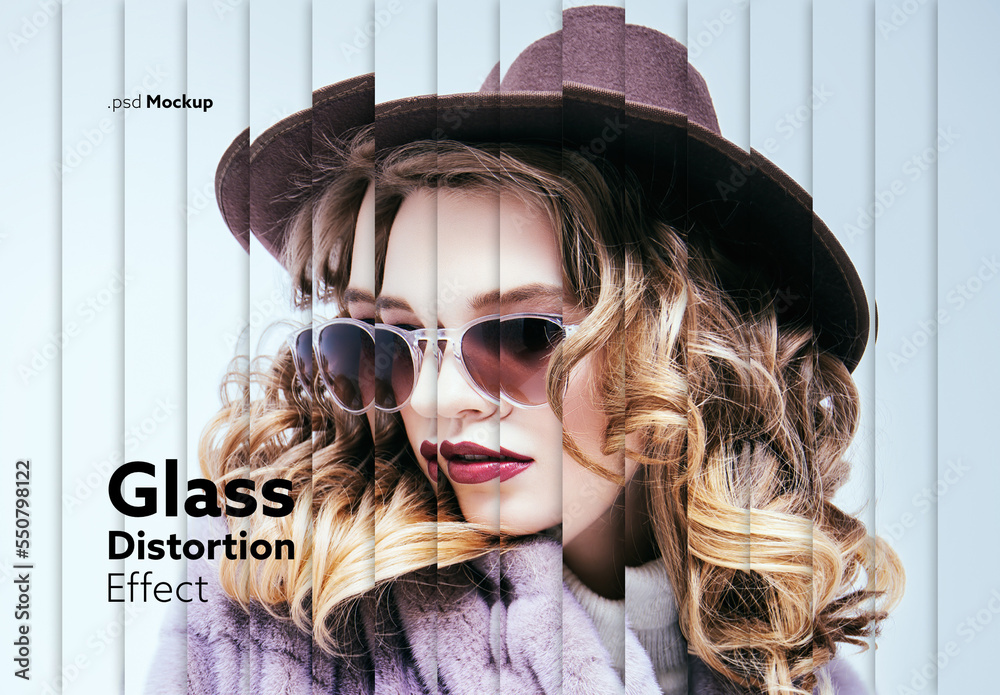 Glass Distortion Effect Stock Template | Adobe Stock
