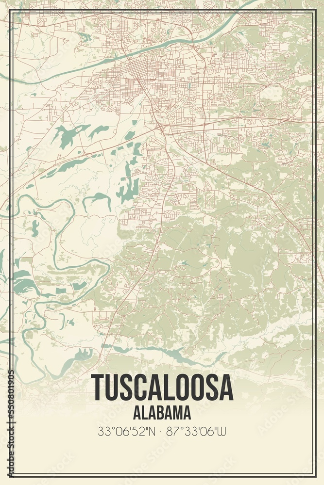 Tuscaloosa Map