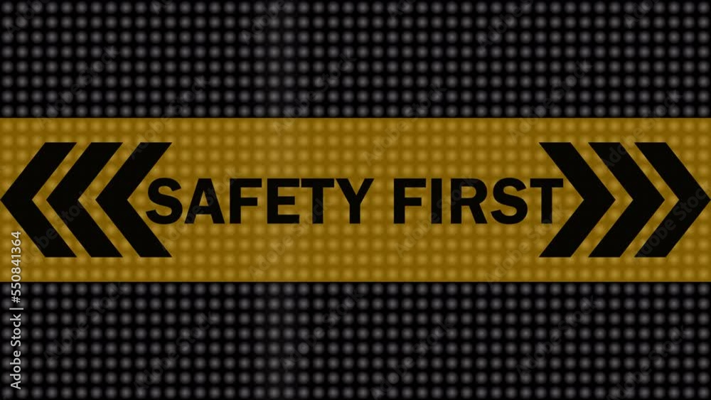 Safety symbols, yellow-black warning signs, and safety warning signs ...