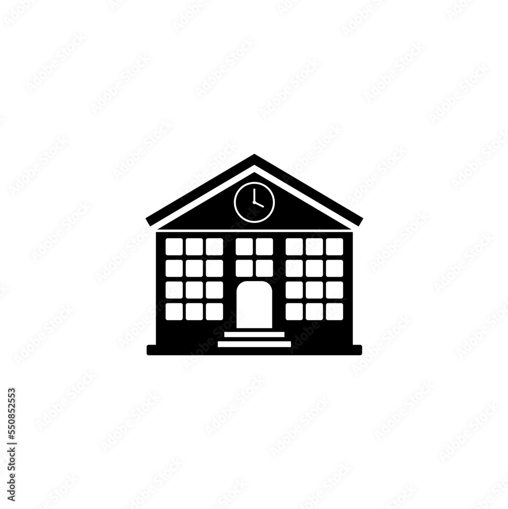 School building icon Stock Vector | Adobe Stock