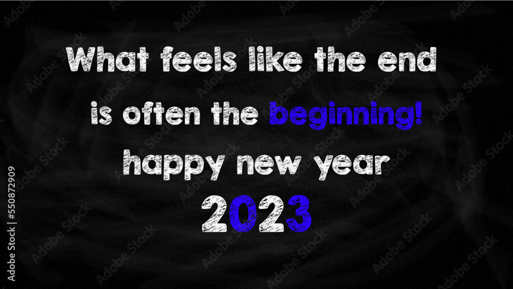 best motivational quote vector banner with blackboard concept, 2023 new ...