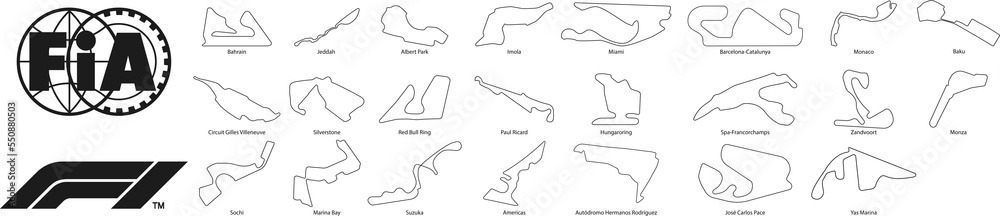 F1 Formula 1 logo. Celebrate 75th Anniversary in 2022. Anniversary logo ...