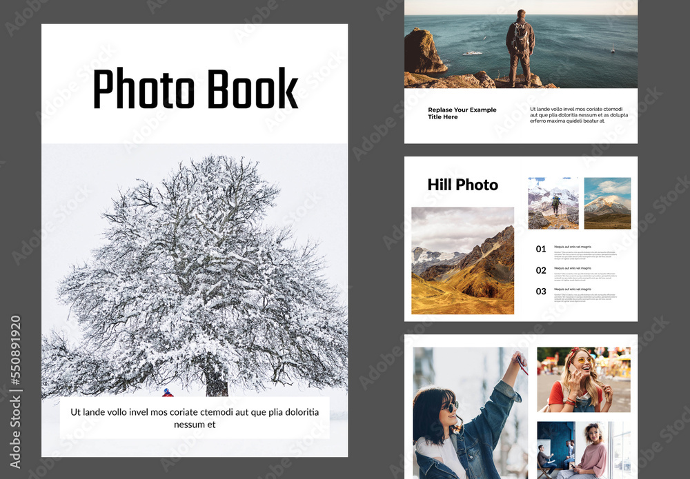 Photo Book Layout Stock Template | Adobe Stock