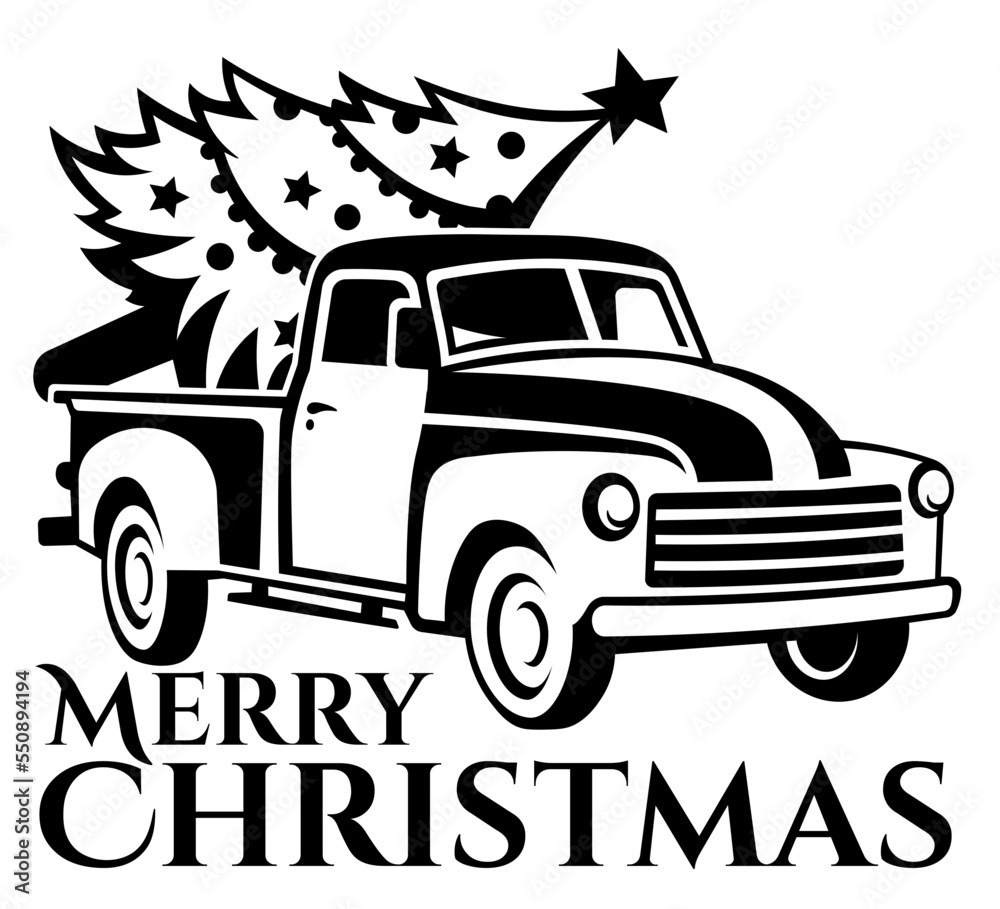Christmas Truck Svg Christmas Tree Svg Merry Christmas Svg Christmas