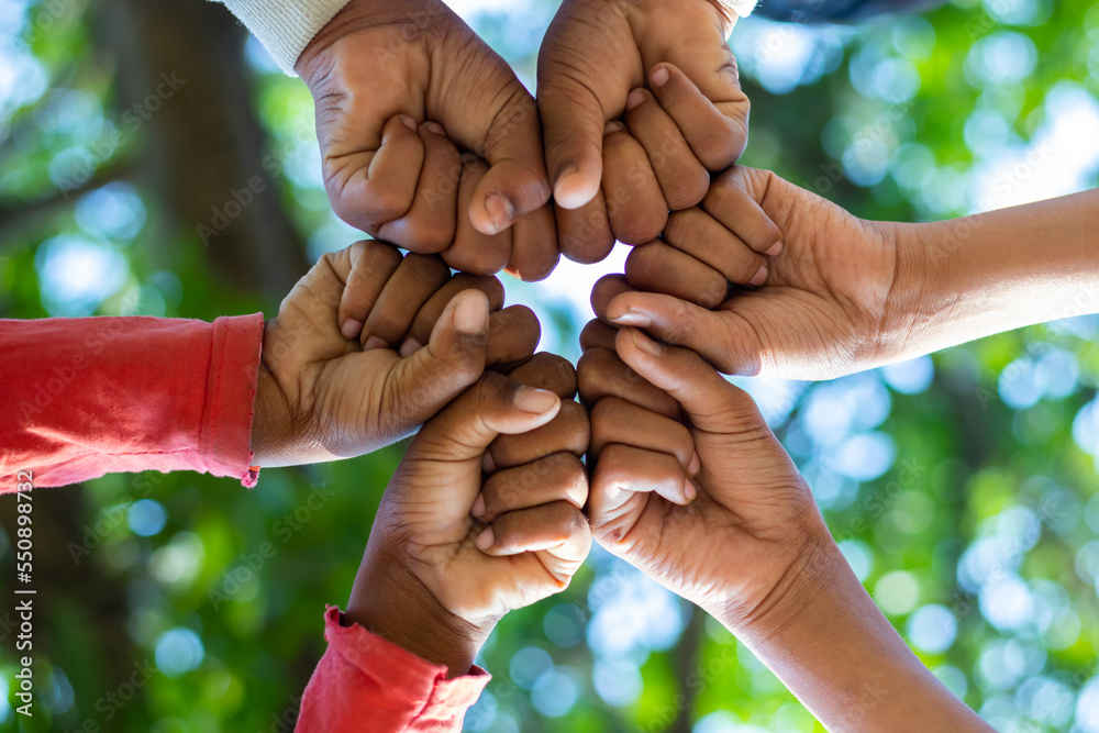 Group of volunteer join hand together concept, Volunteer charity work ...