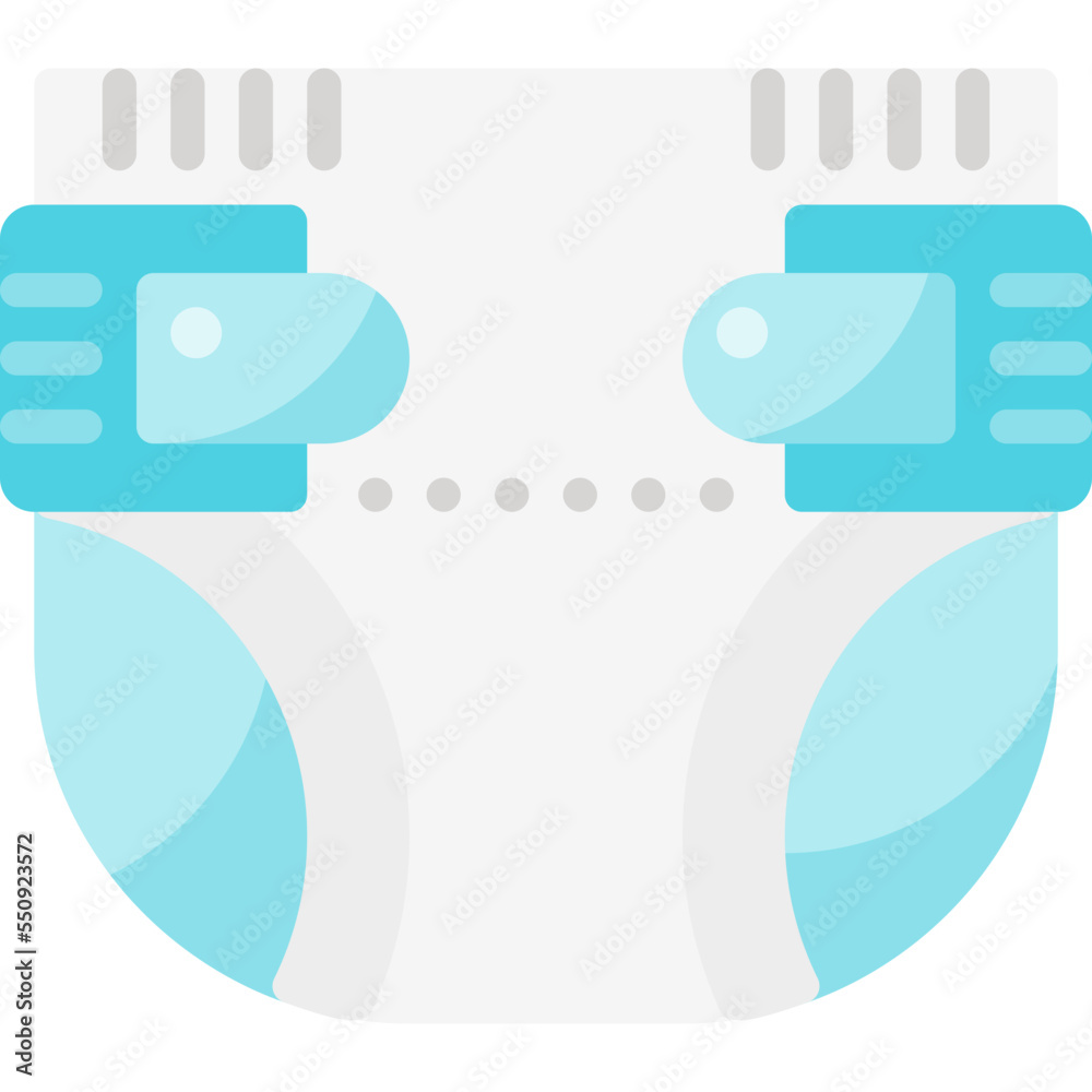 Diaper Baby Kid Child Children Smiley Emoticon Face Flat icon Stock ...