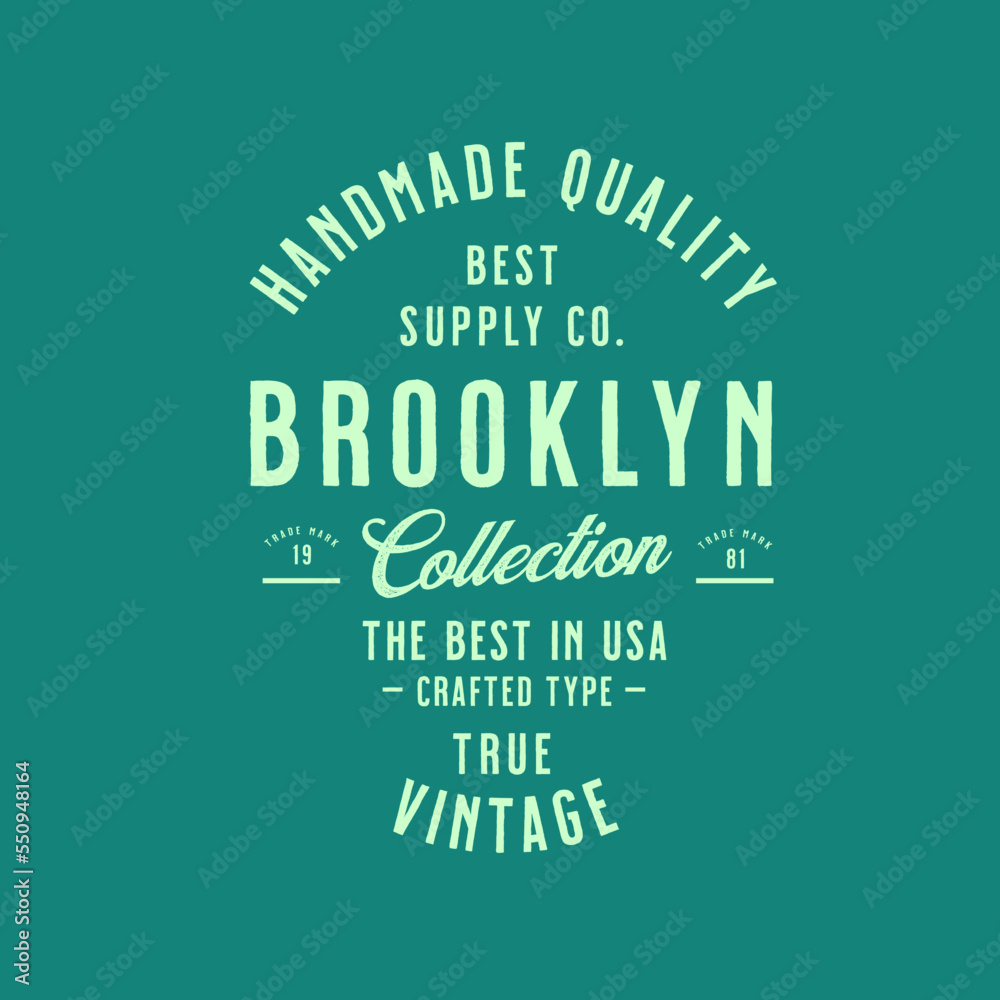 Poster Vintage Badge Logo Design - Vector Stamp, old classic style ...
